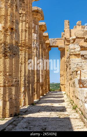 Castelvetrano, Sicily, Italy - July 11, 2020: Ruins in Selinunte ...