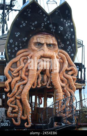 Sarande, Albania, Monday 16 September 2022 Beautiful city sights summer ...