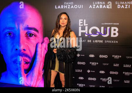 AMSTERDAM - Mounira Hadj Mansour on the red carpet prior to the ...