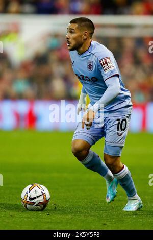 Nottingham, England, 10th October 2022. Ashley Young of Aston Villa ...