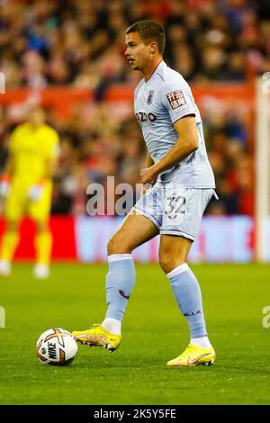Nottingham, England, 10th October 2022. Ashley Young of Aston Villa ...