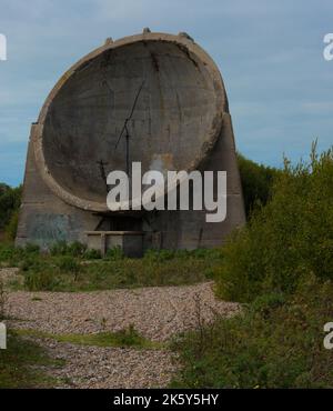 The 30 foot sound mirror at Denge, Romney, Kent, England, UK Stock ...