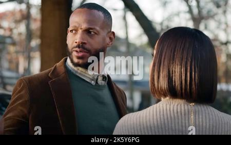 THE CURSE OF BRIDGE HOLLOW, from left: Holly J. Barrett, Myles Perez ...