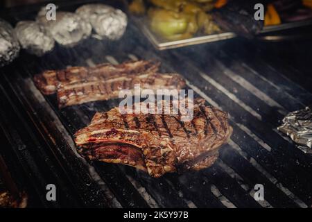 Grilled beef of excellent quality in a fancy restaurant Stock Photo - Alamy