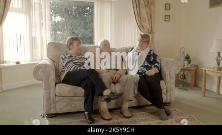 WELCOME TO WREXHAM, from left: fans Jonny Taylor, Saskia Barkley ...