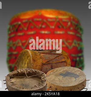 Native American Art - Drums Stock Photo - Alamy