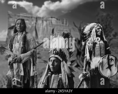 Native American culture -Cheyenne chief Stock Photo - Alamy