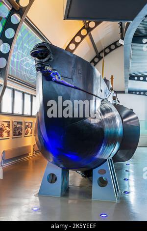 X24 at Royal Navy Submarine Museum, Gosport UK. The X class was a World ...