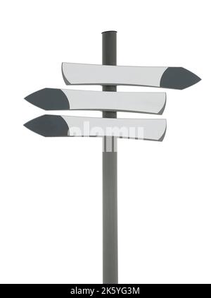 Direction signs blank boards Stock Photo - Alamy