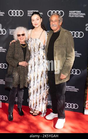Pinball Guest, Crystal Reed and film subject Roger Sharpe attends the ...