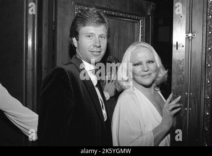 Steve Lenci and Peggy Lee at the Barnum opening night party at the ...