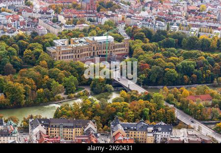 Munich, Germany. 10th Oct, 2022. The Bavarian Parliament. (SHOT FROM A ...