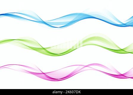 Collection of wavy shapes. Transparent element Wave background Blue ...
