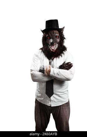 Werewolf isolated over white background Stock Photo - Alamy