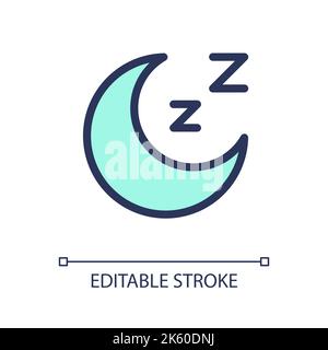 Sleep mode pixel perfect RGB color ui icon Stock Vector Image & Art - Alamy