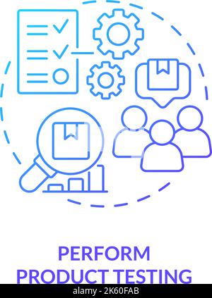 Perform product testing concept icon Stock Vector Image & Art - Alamy