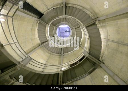 Spiral stairs at Shiromaru Dam Okutama Western Tokyo Japan Stock Photo ...