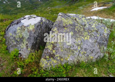A Large Rock Split in Half. Northern Territory, Australia Stock Photo ...