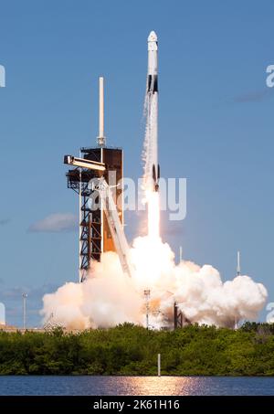 Florida, US, October 5, 2022. Russian cosmonaut Anna Kikina, NASA ...