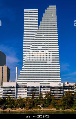 Roche building design by Herzog & de Meuron Architekten and Tinguely ...