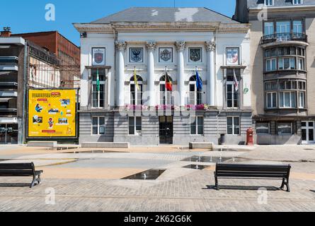 Deinze, East Flemish Region, Belgium - 07 19 2021 People eating and ...