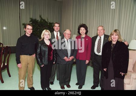 United States Secretary of Transportation Sean Duffy, second from left ...