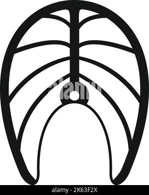 Cat fish slice food icon flat vector. Animal snack. Full container ...