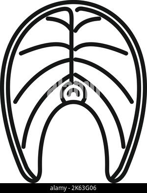 Cat fish slice food icon flat vector. Animal snack. Full container ...