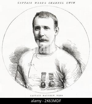 Captain Webb - the first person to swim across the English Channel ...