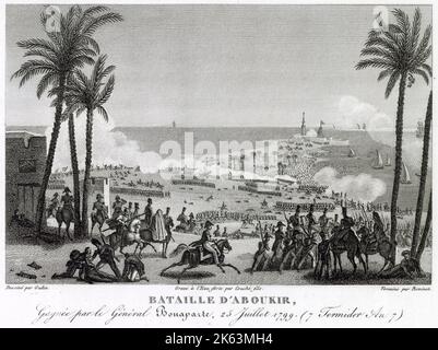 Battle of Aboukir, 25 July 1799. Museum: Musée de l'Histoire de France ...