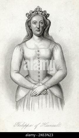 Philippa of Hainault Queen of Edward III alabaster effigy on tomb in ...