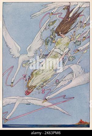 The princess and the swans - they are really her brothers, turned into ...