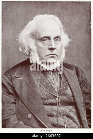 John Bright (1811-1889) British radical statesman, born in Rochdale ...