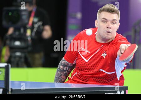 Jack HUNTER-SPIVEY of England (pictured) in the Men's Singles Classes 3 ...