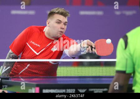 Jack HUNTER-SPIVEY of England (pictured) in the Men's Singles Classes 3 ...