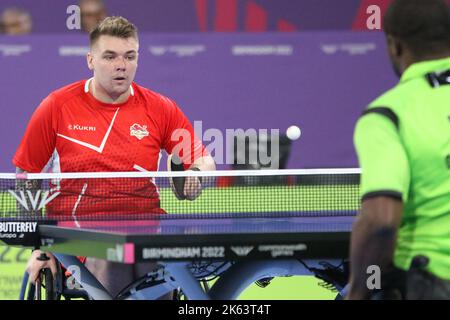 Jack HUNTER-SPIVEY of England (pictured) in the Men's Singles Classes 3 ...