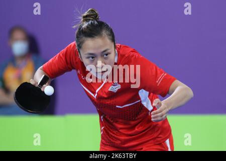 Yangzi LIU of Australia (pictured) v Tin-Tin HO of England in the ...