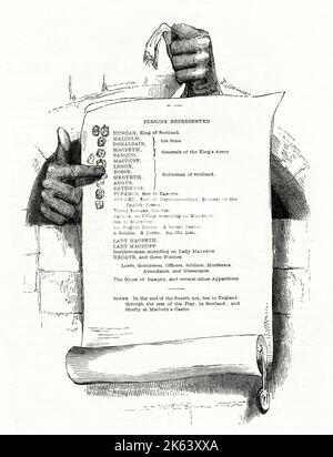 Illustration by Kenny Meadows to Macbeth, by William Shakespeare ...