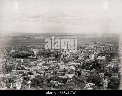 Panorama of Montreal Canada, early 1900s Stock Photo - Alamy