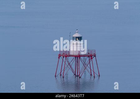 Spit Bank Lighthouse, Cobh, County Cork, Ireland Stock Photo - Alamy