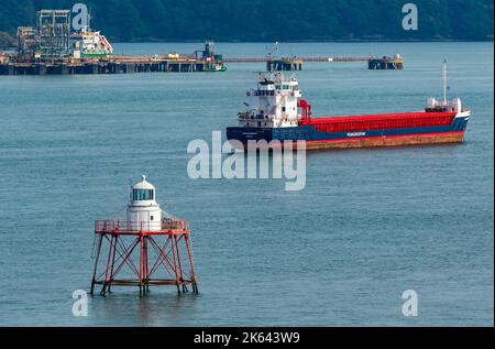 Spit Bank Lighthouse, Cobh, County Cork, Ireland Stock Photo - Alamy