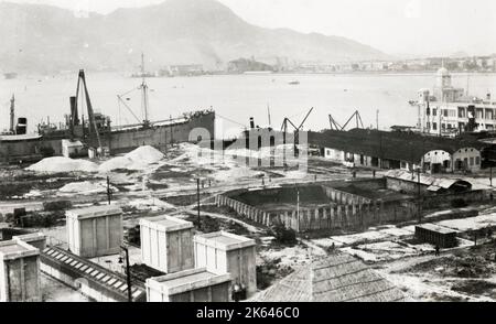 Vintage c.1920's photograph: British Royal Navy ship HMS Carlisle at ...