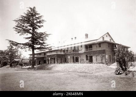 19th century vintage photograph: Viceregal Lodge, Simla, India. The ...