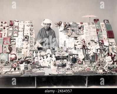 Late 19th century photograph - Curio Shop, Japan Stock Photo - Alamy