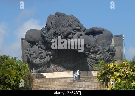 Large-scaled monument of Garuda statue in GWK cultural park. a mystical ...