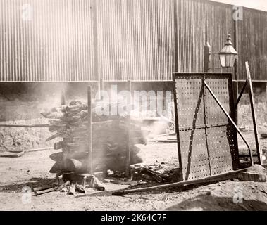 Late 19th century photograph - funeral procession., Japan Stock Photo ...