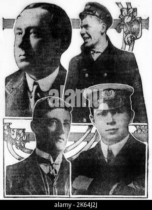 Titanic Disaster. Wireless operator Harold Bride arrives in London.4th ...