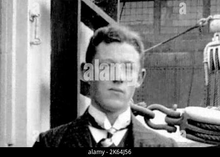 Harold Bride - A Titanic wireless operator, being carried from ...