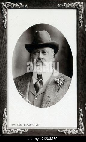 King Edward VII (1841-1909) photographed at The Grove, Watford, the ...