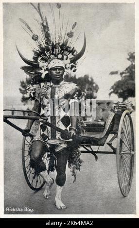 Rickshaw boy of Durban, South Africa Stock Photo - Alamy